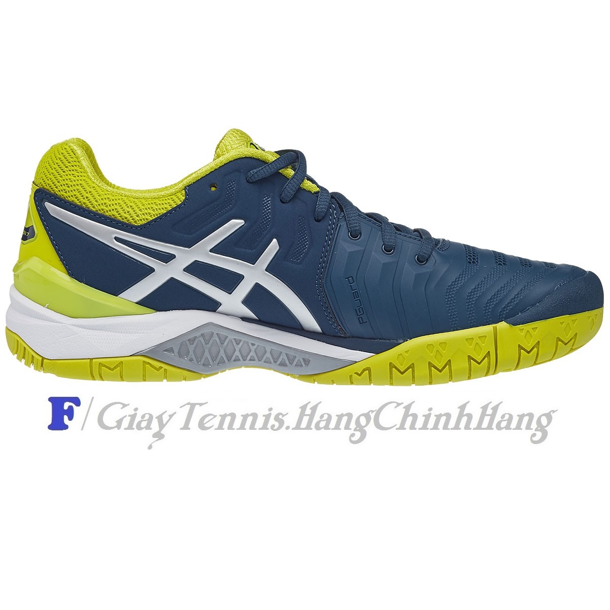 Giày Tennis Asics Gel Resolution 7 Blue/Yellow E701Y-4589 | Trang ...